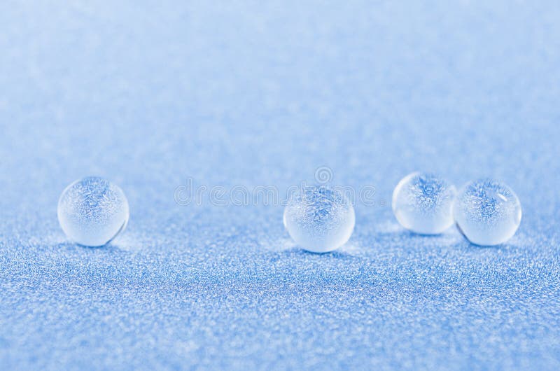 Abstract Science Background - Blue Transparent Glowing Nucleuses in a ...