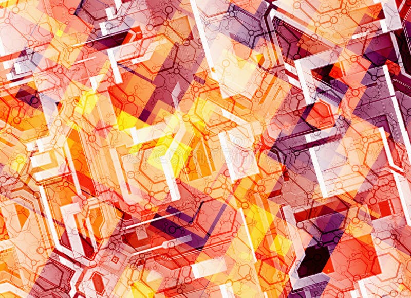 Abstract Science Background Stock Illustration - Illustration of warm ...