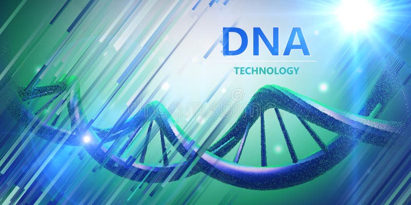 Abstract Science Background. Progressive Biology Technology. Structure ...