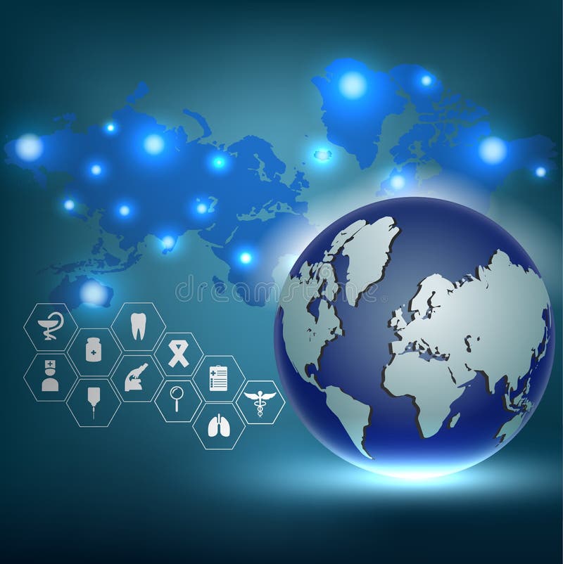 Abstract Science Globe Innovation Concept Background Stock Vector ...