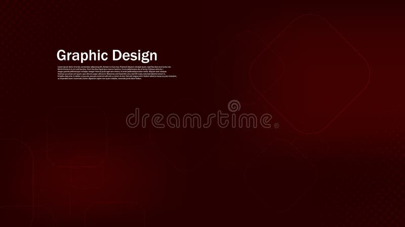 Abstract Science Graphic Background, Modern Red Tech Wallpaper Stock ...