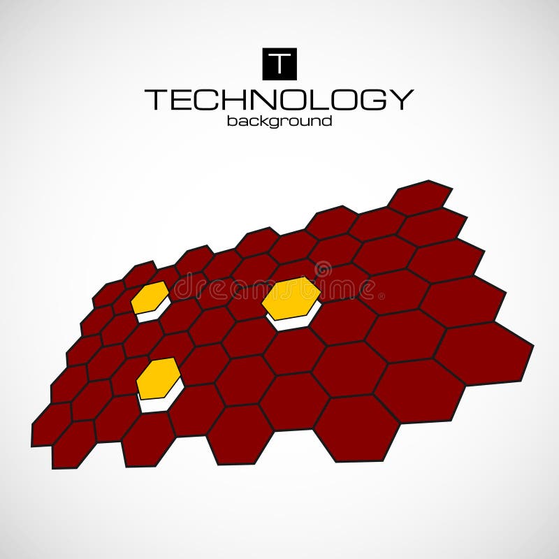Abstract Science Hexagon Background. Stock Vector - Illustration of ...