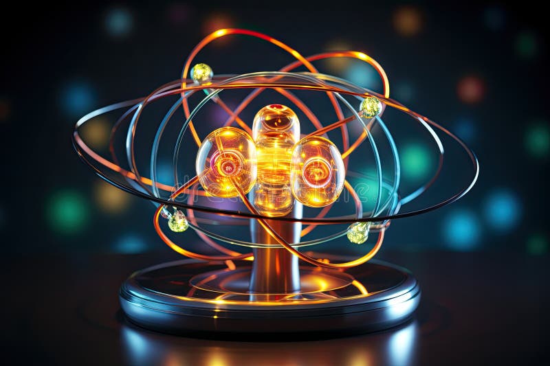 Abstract Science Structure Background Stock Image - Image of physics ...