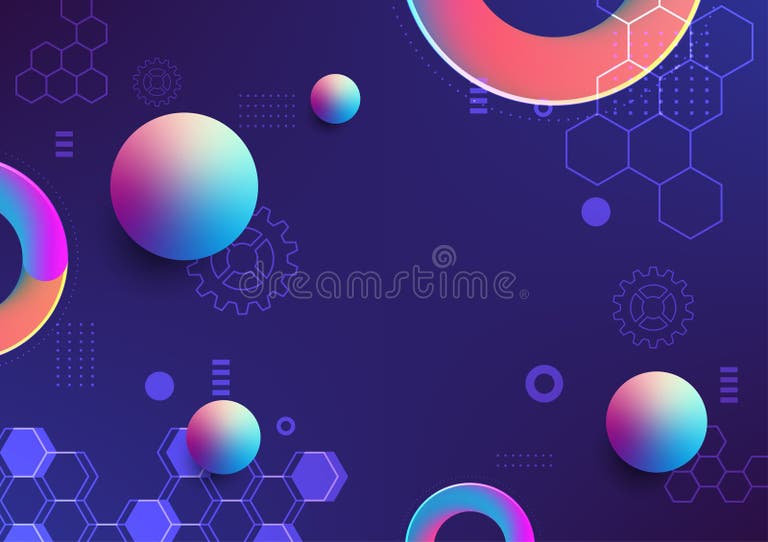 Abstract Science Technology Background. Digital Computer Networking ...