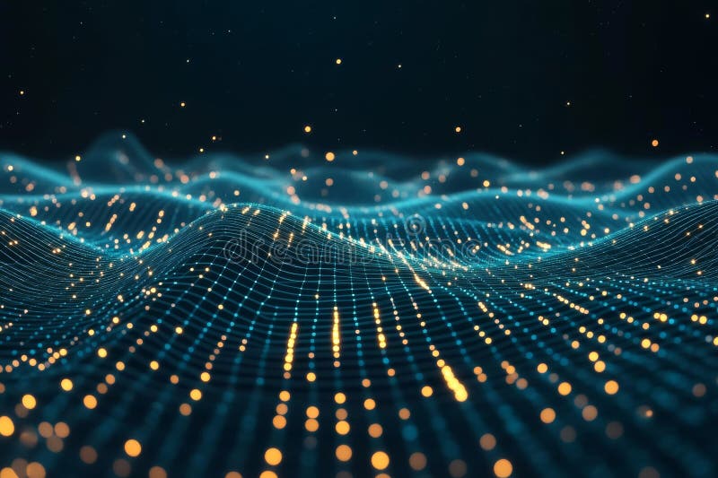 An Abstract Science or Technology Background. a Digital Background with ...