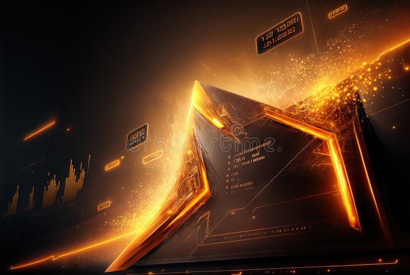 Abstract Science and Technology Background with Shiny Connection ...