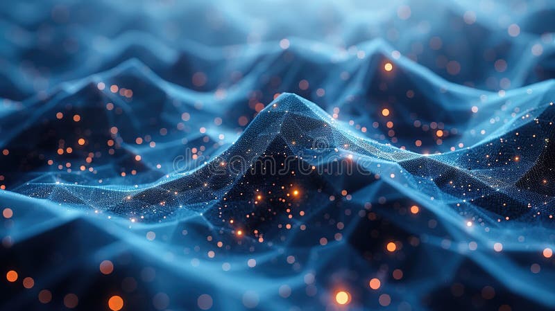 Abstract Science Technology Futuristic Background Digital Concept Blue ...