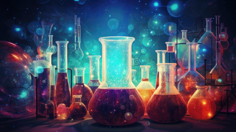 Abstract Scientific Background Stock Illustration - Illustration of ...