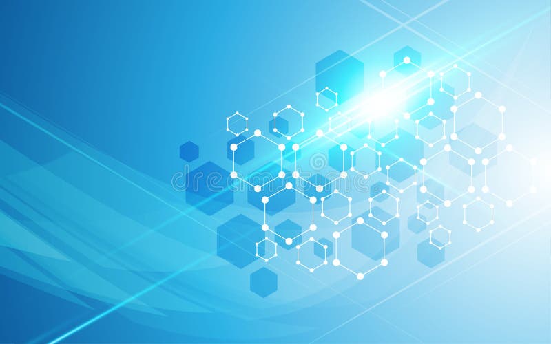 Molecular Pattern Background Stock Vector - Illustration of abstract ...