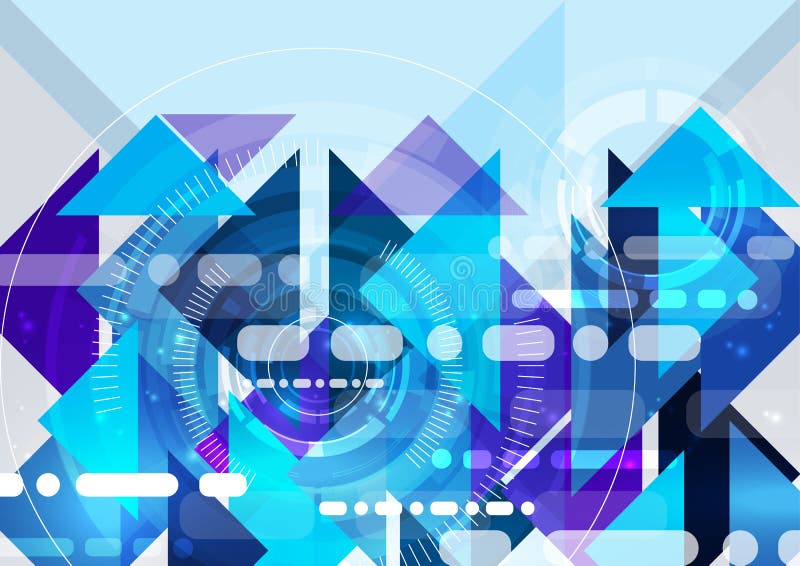 Abstract Scientific Future Technology Background. Geometry Polygon ...