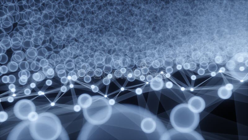 Abstract Scientific Graph or Nano Structure Background 3d Illustration ...