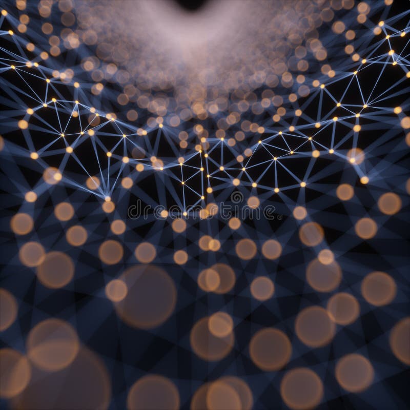 Abstract Scientific Graph or Nano Structure Background 3d Illustration ...