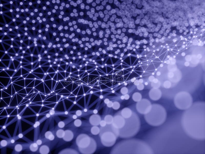 Abstract Scientific Graph or Nano Structure Background 3d Illustration ...