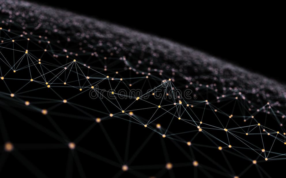 Abstract Scientific Graph or Nano Structure Background 3d Illustration ...