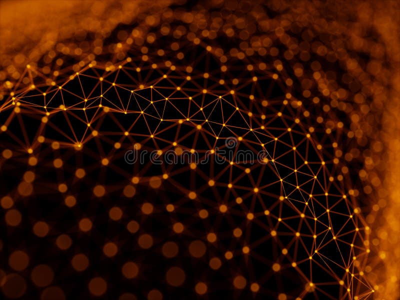 Abstract Scientific Graph or Nano Structure Background 3d Illustration ...