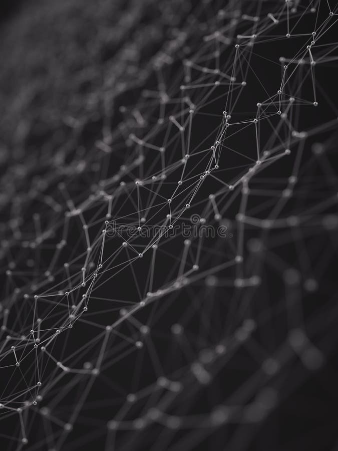 Abstract Scientific Graph or Nano Structure Background 3d Illustration ...