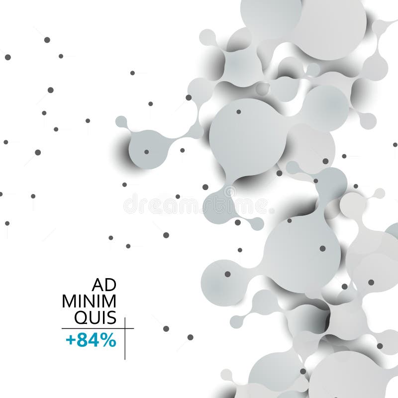 Abstract Scientific Technology. Atom Chemistry Shape Science Vector ...