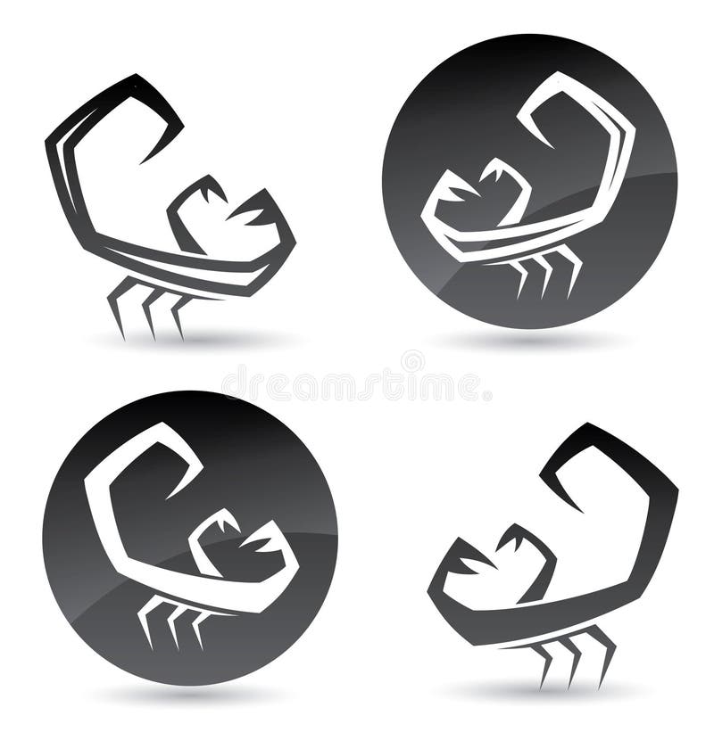 Abstract scorpio signs stock vector. Illustration of badge - 28700777