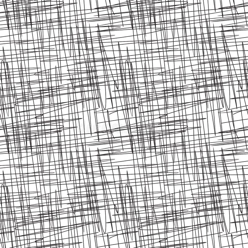 Abstract Scratched Lines Seamless Pattern Stock Vector - Illustration ...
