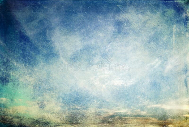 Sky and Grass Abstract Landscape Grunge Background Stock Image - Image ...