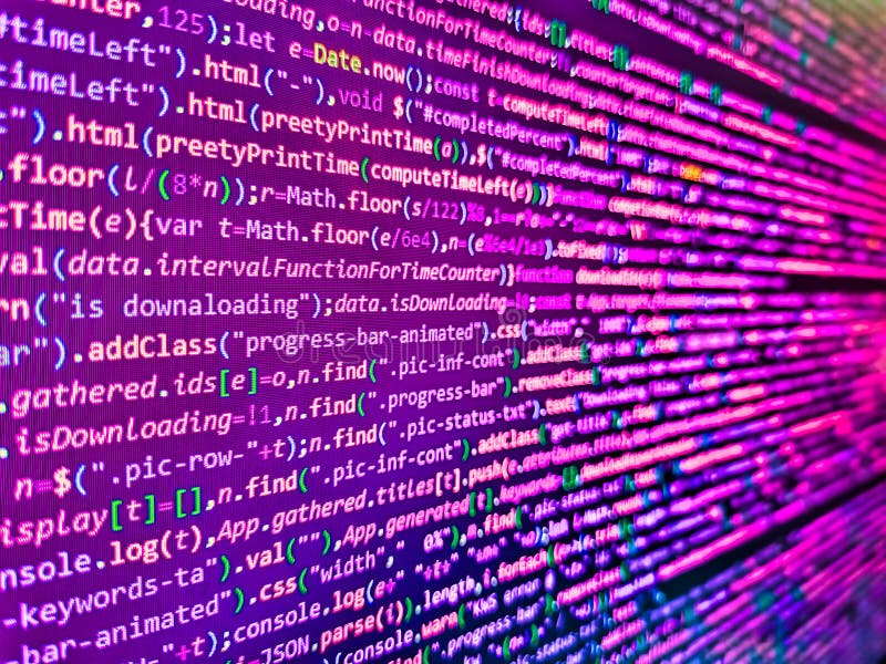 Photo Of Computer Digital Background Programmer Working On Computer Screen Programmer