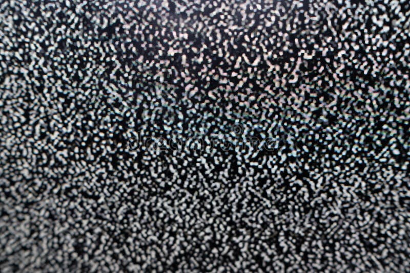 Black And White Fuzzy Screen