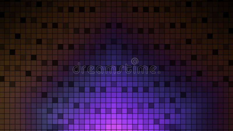 Abstract Screen of Tiny Squares with Waves of Tv Noise. Motion ...