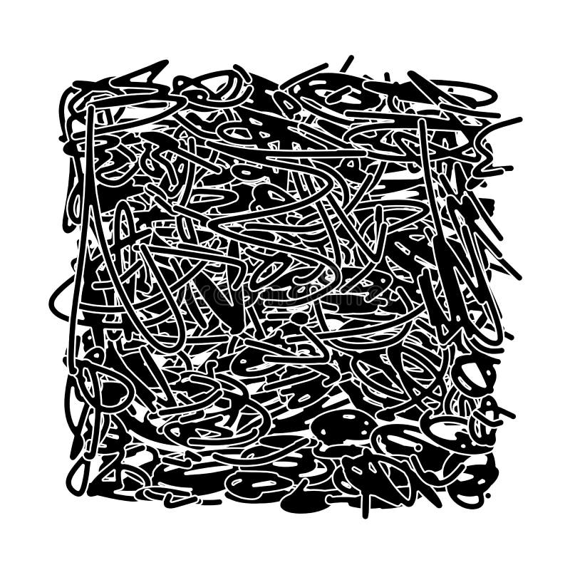 Abstract Scribble Background, Seamless Pattern for Your Design Stock ...