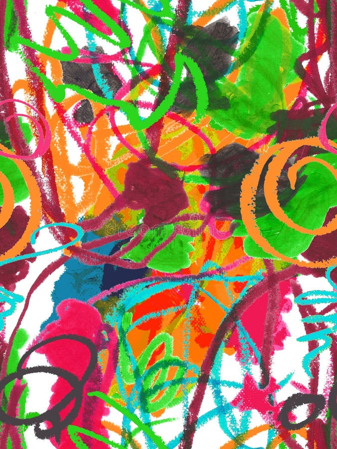 Abstract Scribble Hand Drawn Stock Image - Image of endless, designer ...