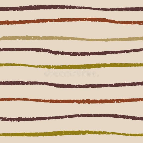 Abstract Scribble Lines, Seamless Pattern. Hand-drawn Curves, Stripes ...