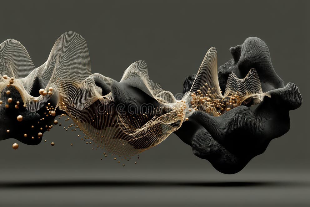 Abstract Scribbles and Vector Waveform in Chaotic Artistic Formation 04 ...