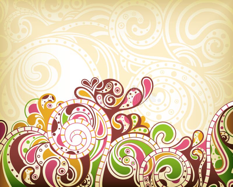 Abstract scroll pattern stock vector. Illustration of gothic - 31679125