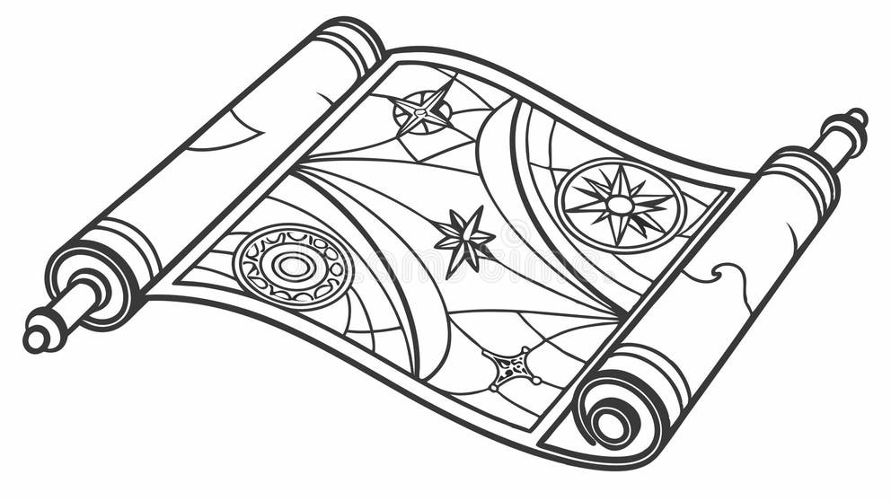 Abstract Scroll Swirl Pattern, Vector Design Generative AI Stock Vector ...