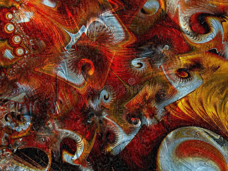 Abstract Scroll Turbulent Background Fractal Art Stock Photo - Image of ...