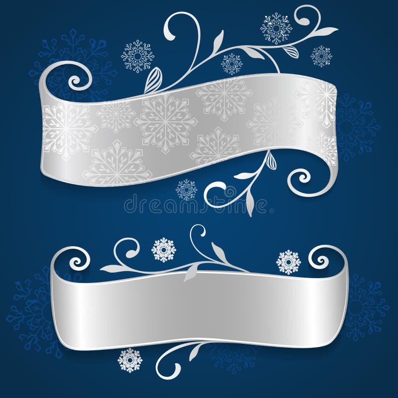 Abstract scrolled banner stock vector. Illustration of gray - 82415961