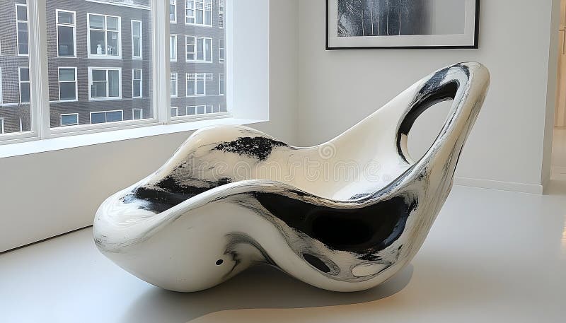 Abstract Sculpted Chair stock illustration. Illustration of relaxation ...