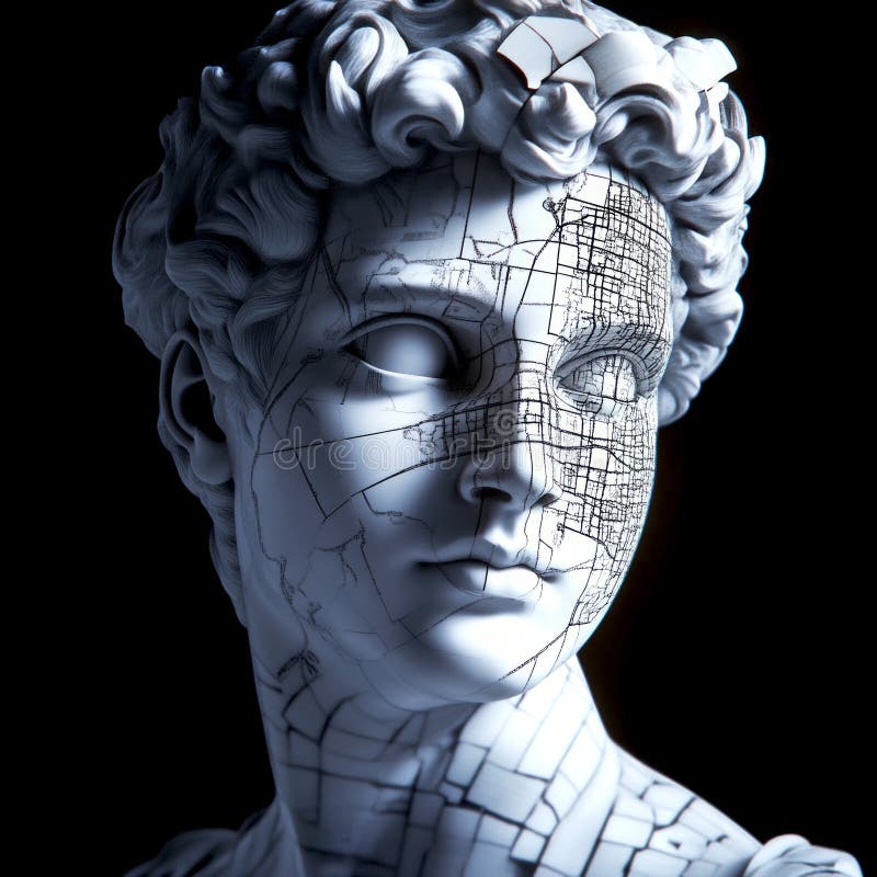 This Image Features a Stunning Sculpture Inspired by Classical Art. it ...