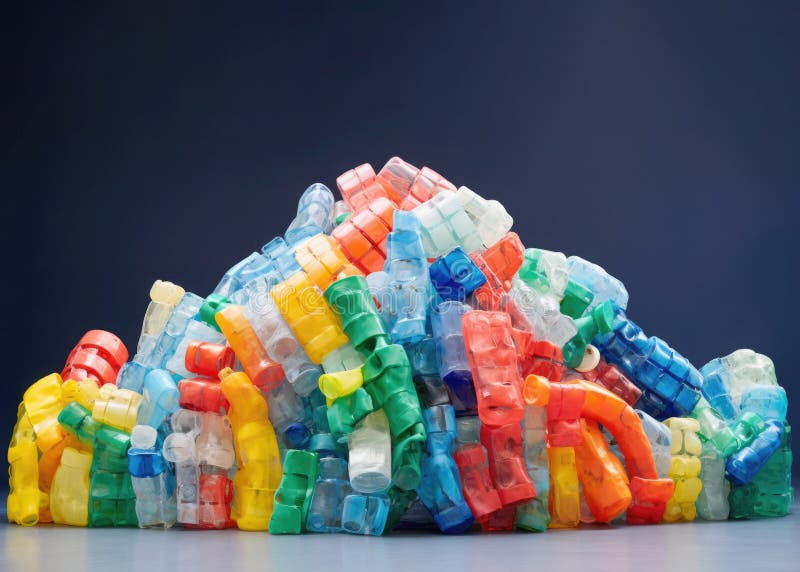 An Abstract Sculpture Made from Discarded Plastic Containers ...