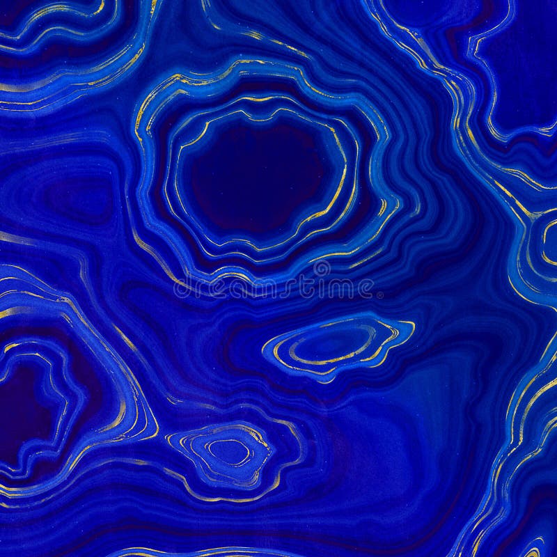 Abstract Sea Blue Marble Luxury Texture Natural Panoramic Surface Dark ...