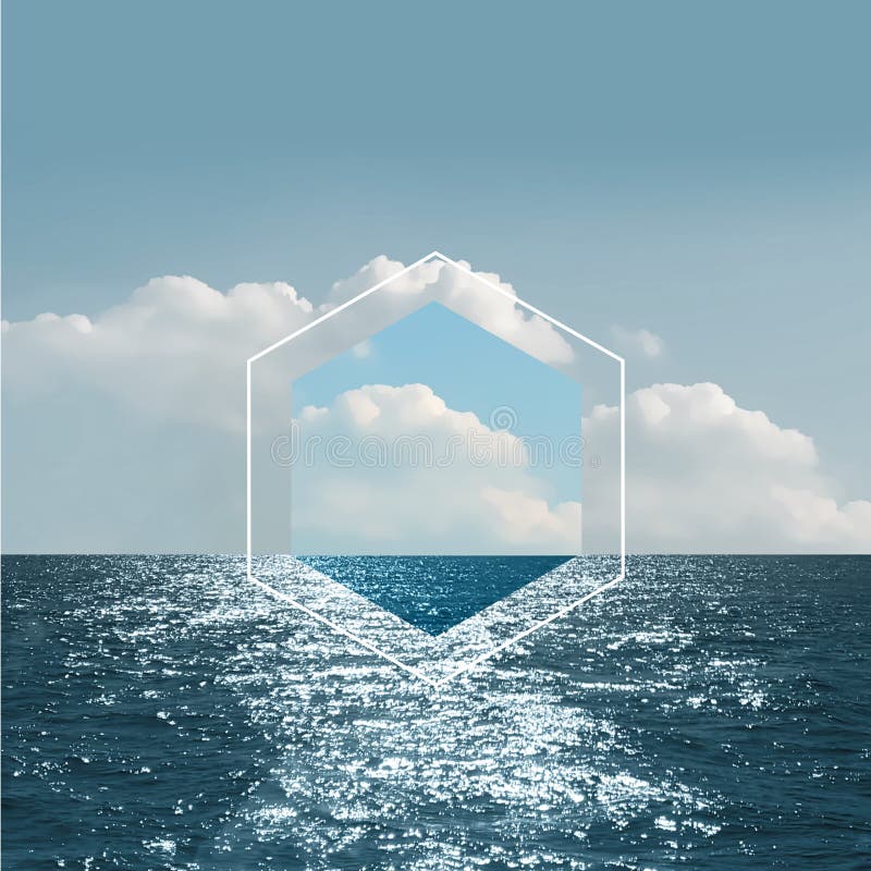 Abstract sea stock illustration. Illustration of clear - 85058272