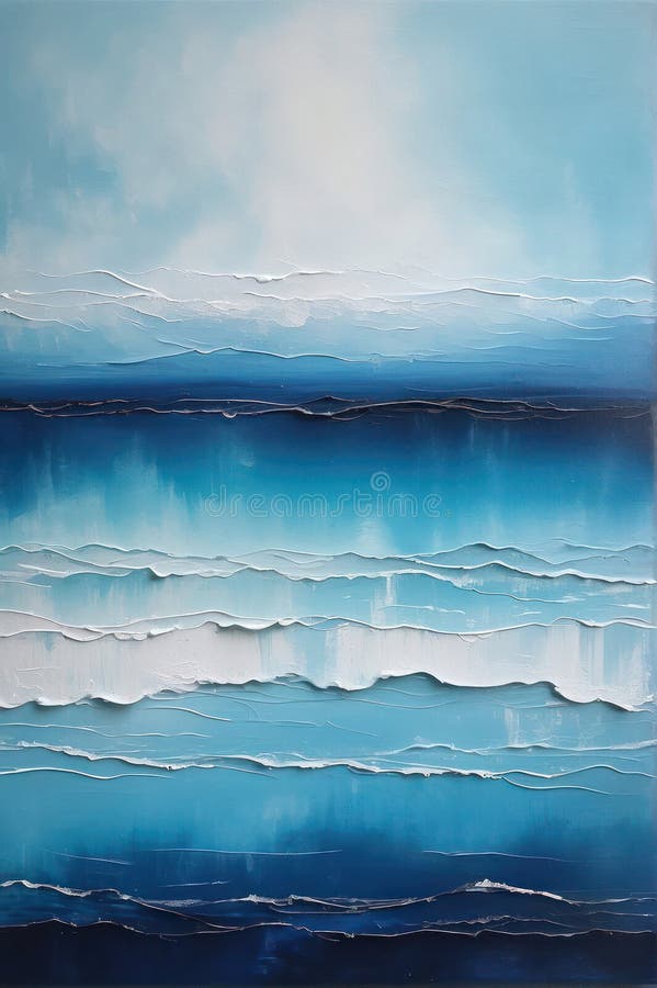 Abstract Sea Oil Painting Background Stock Photo - Image of creative ...