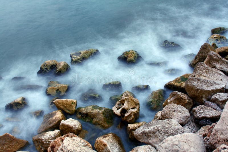 Abstract Sea and Rocks Image Stock Photo - Image of rocky, scene: 5998238