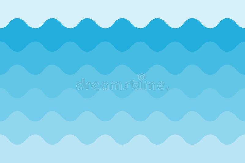 Abstract Sea Wave Pattern Vector Stock Vector - Illustration of repeat ...