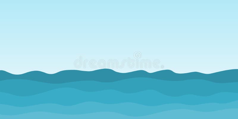 Abstract sea waves vector stock vector. Illustration of wave - 255369834