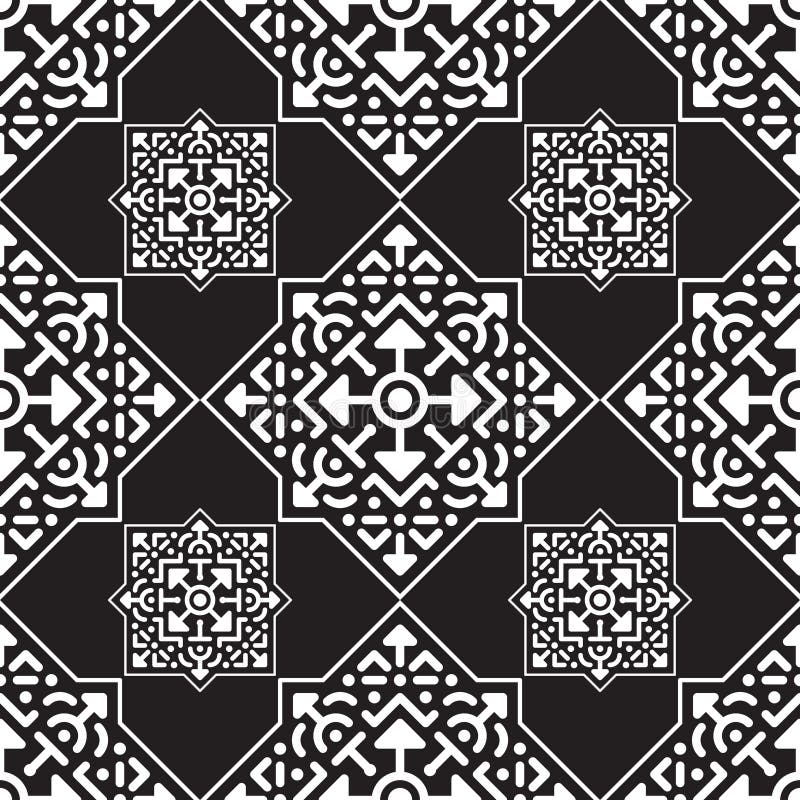 Abstract Seamless Arabic Pattern. Vector Illustration. Stock Vector ...