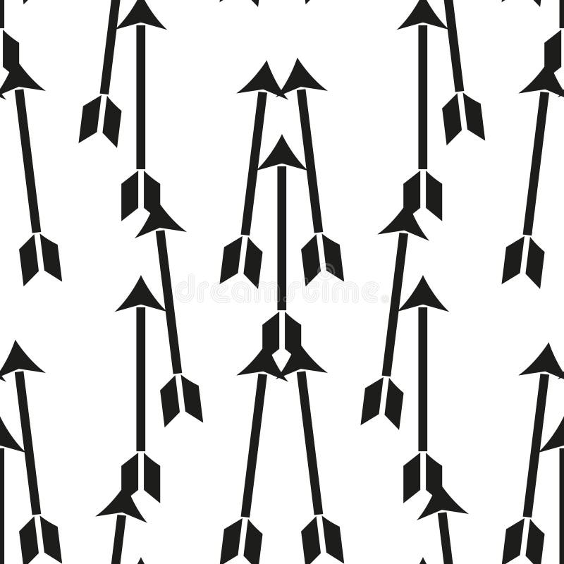 Abstract Seamless Arrow Pattern Stock Illustration - Illustration of ...