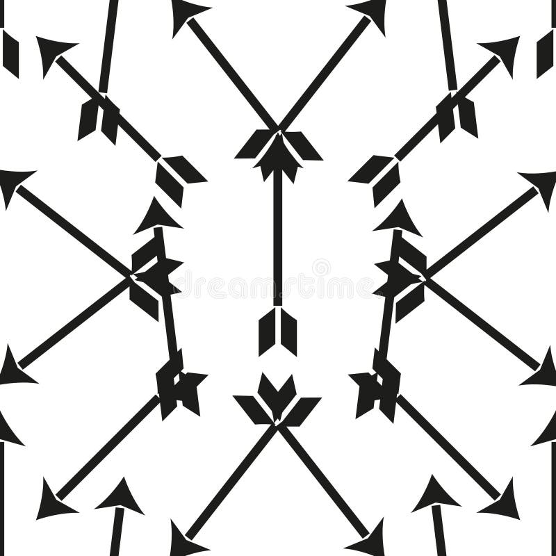 Abstract Seamless Arrow Pattern Stock Illustration - Illustration of ...
