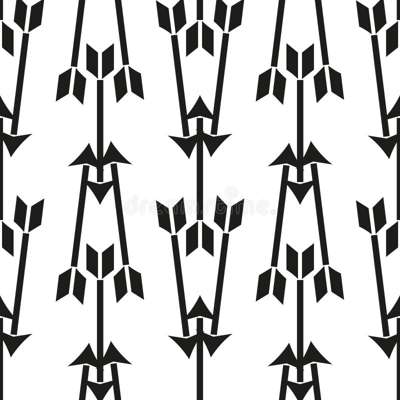 Abstract Seamless Arrow Pattern Stock Illustration - Illustration of ...