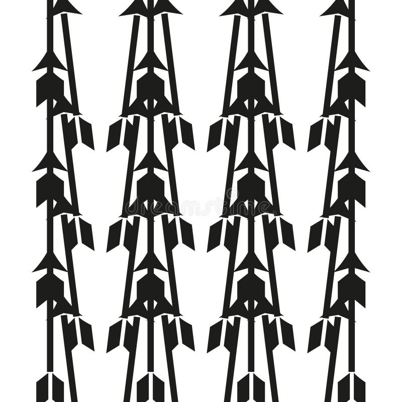 Abstract Seamless Arrow Pattern Stock Illustration - Illustration of ...
