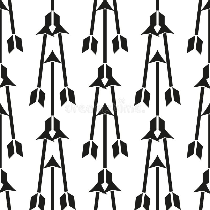 Abstract Seamless Arrow Pattern Stock Illustration - Illustration of ...